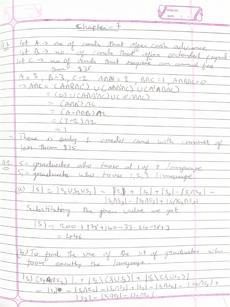 Chapter 7 Homework | PDF