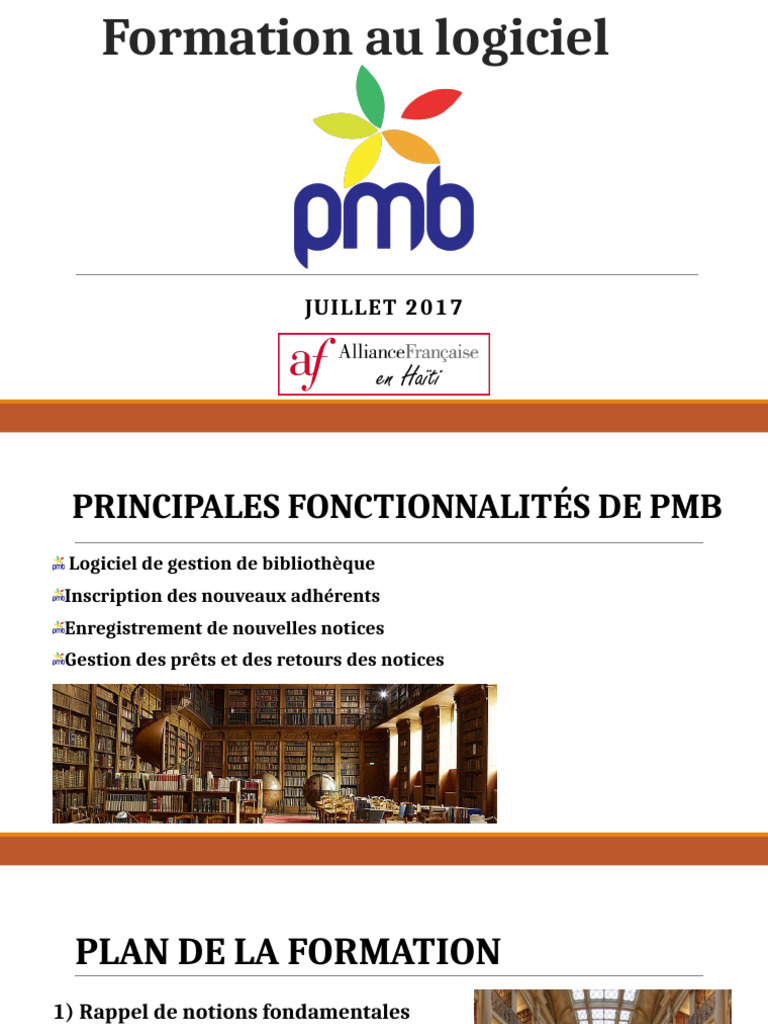 Formation Logiciel PMB | PDF