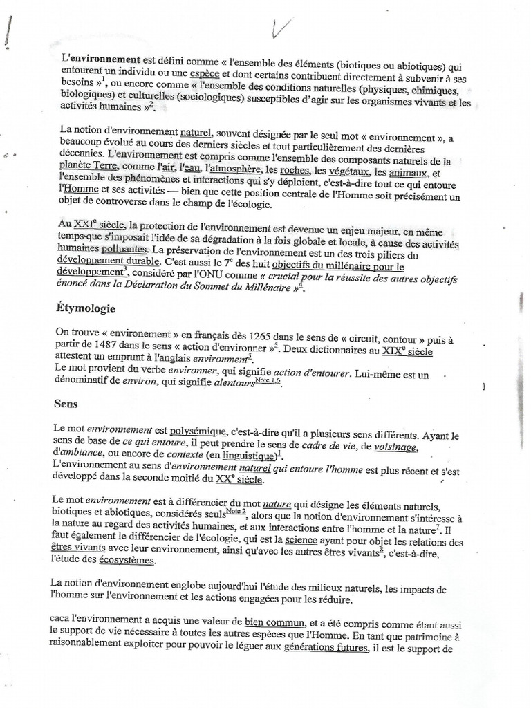 Environ Nement | PDF