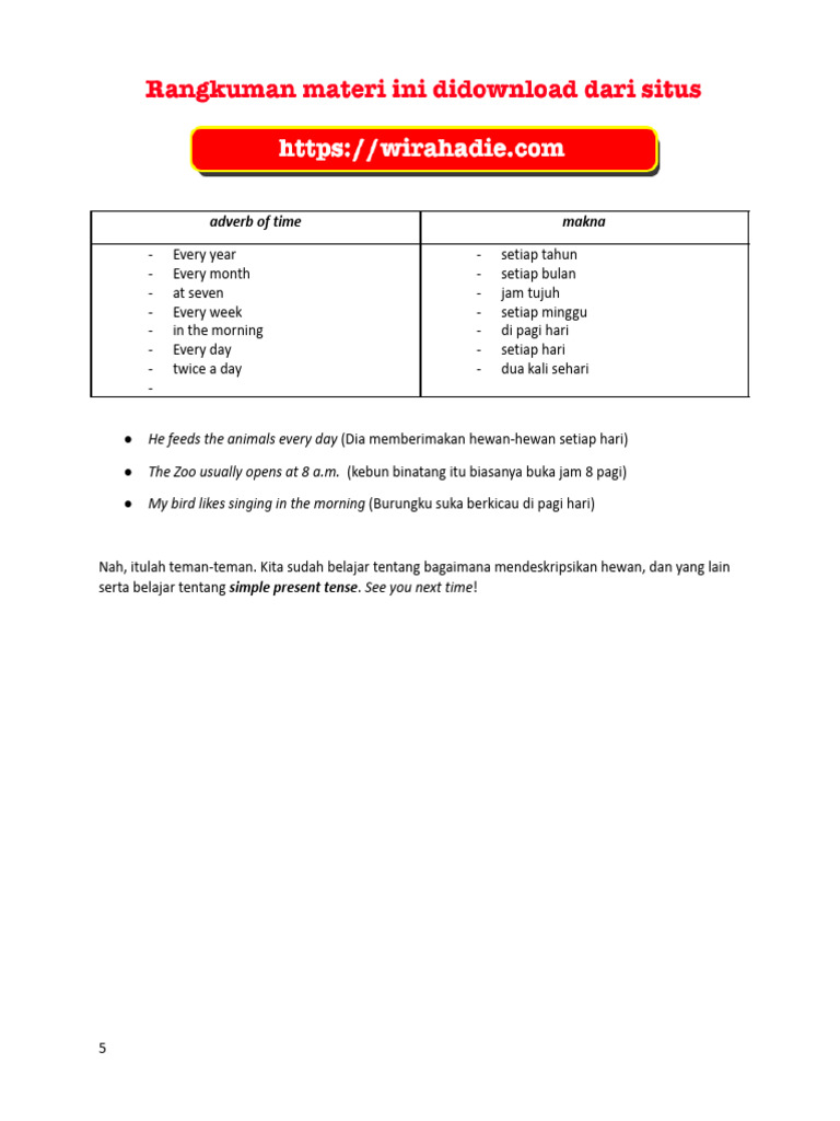 Chap 7. My Uncle Is A Zoo Keeper - Docx-5 | PDF