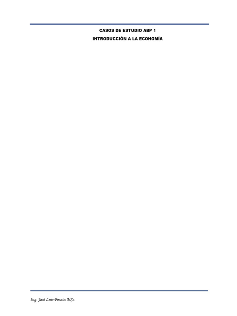 Casos de Estudio ABP 1 | PDF