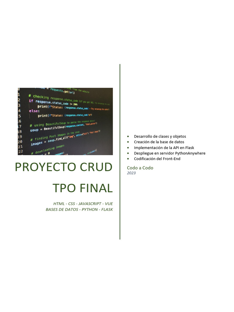 Proyecto CRUD V2 | PDF