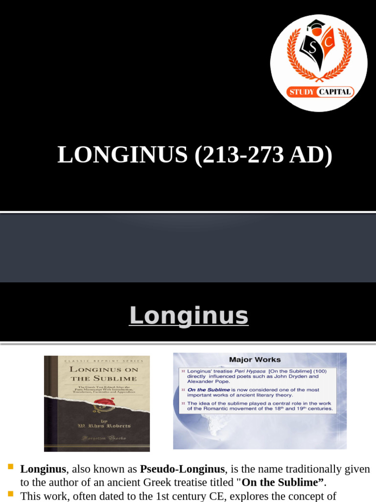 Longinus (213-273 Ad) | PDF
