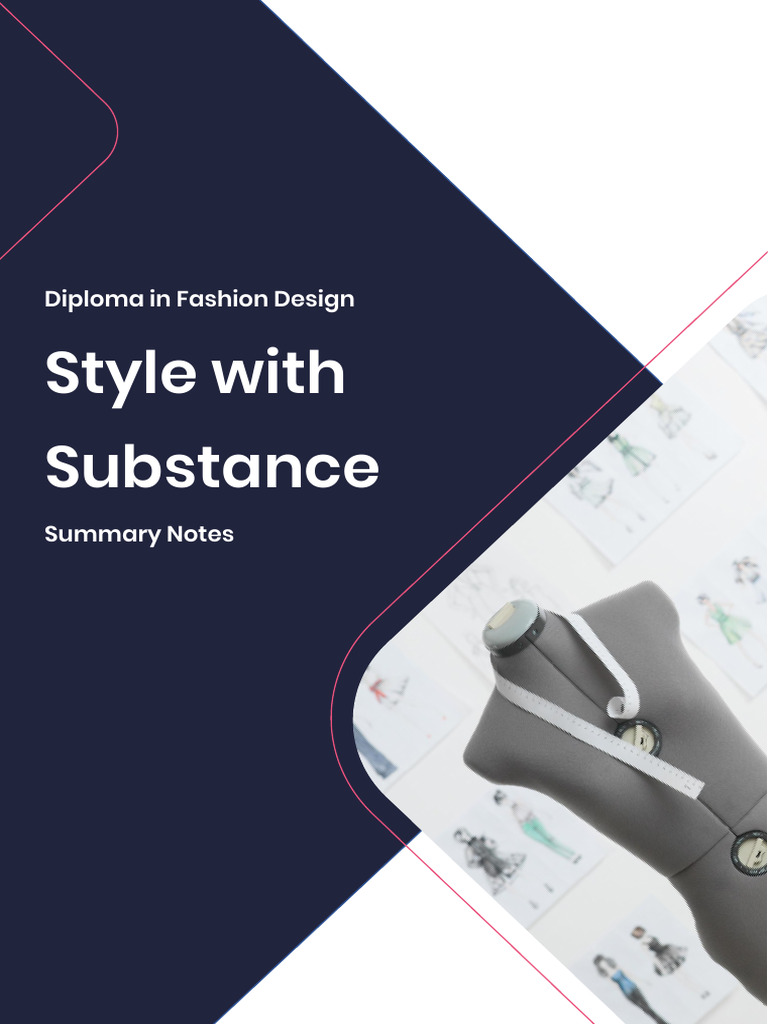 Fashion Design Lesson 17 Notes | PDF