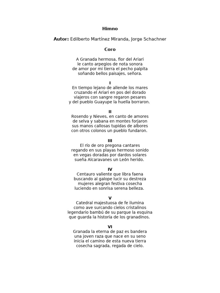 Himno de Granada | PDF