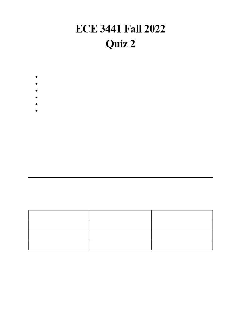 22FA Quiz 2A Solutions | PDF