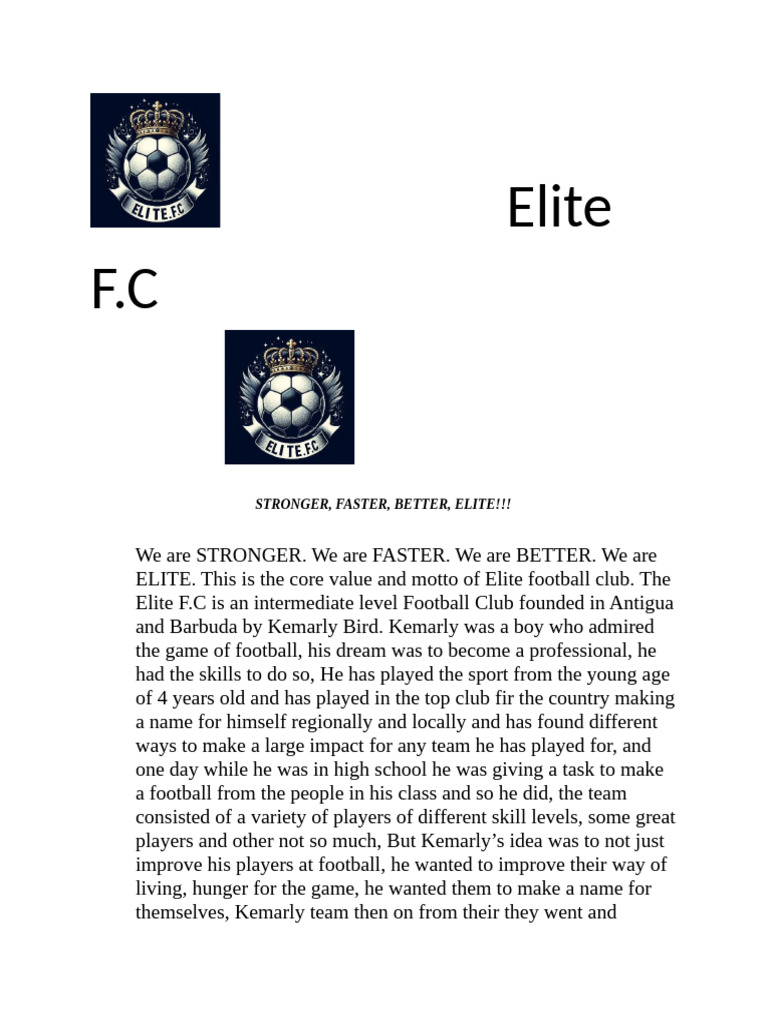 Elite FC | PDF