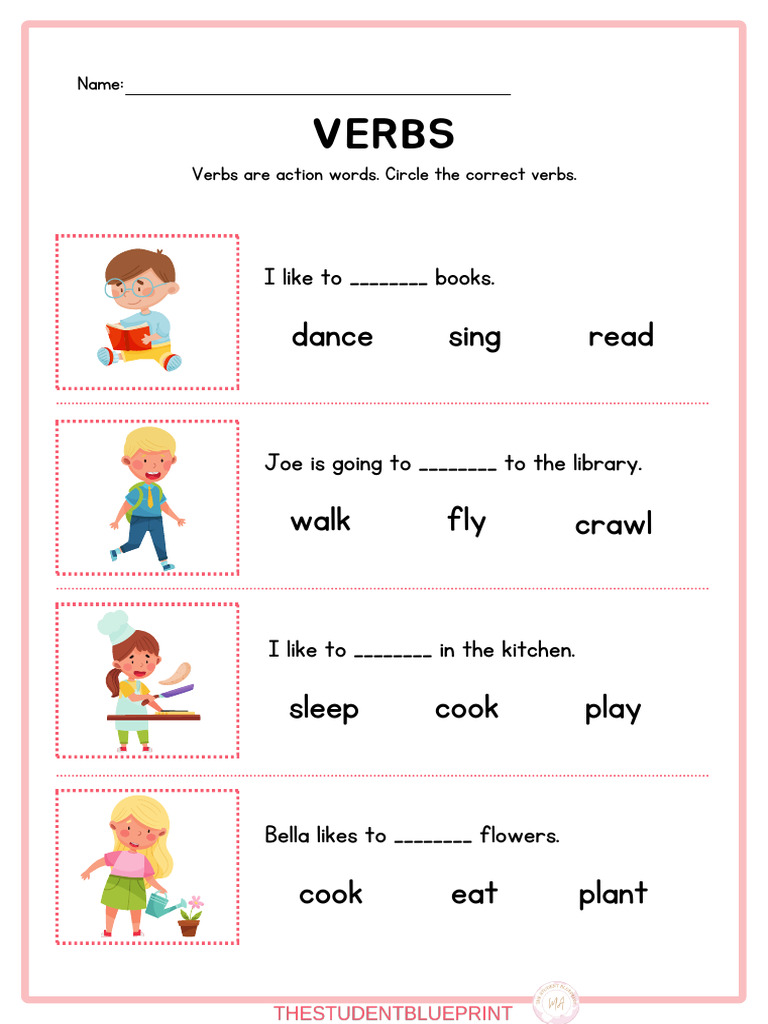Circle The Verb | PDF