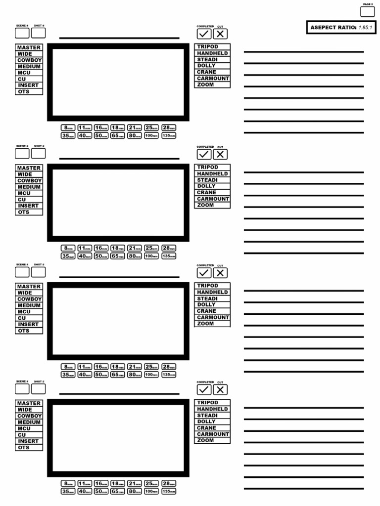 Storyboard Template 2 | PDF