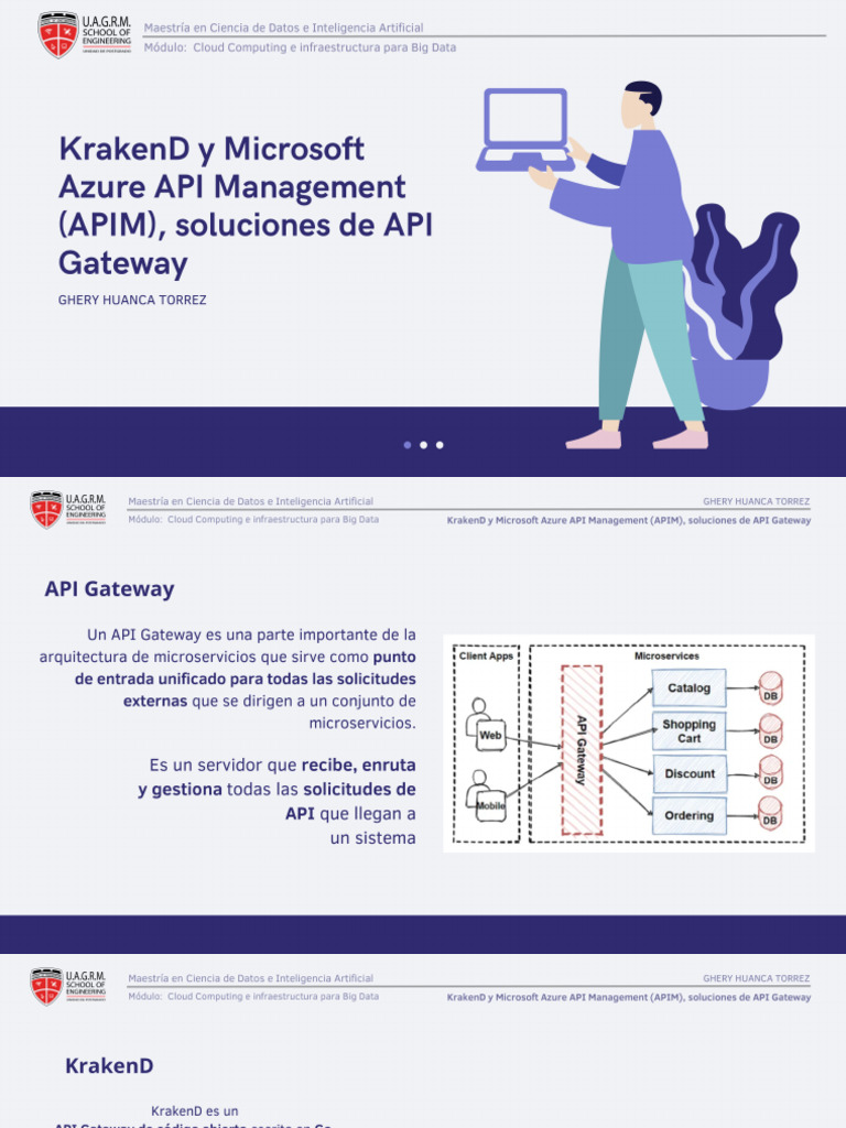 KrakenD y Microsoft Azure API Management (APIM), soluciones de API Gateway | PDF