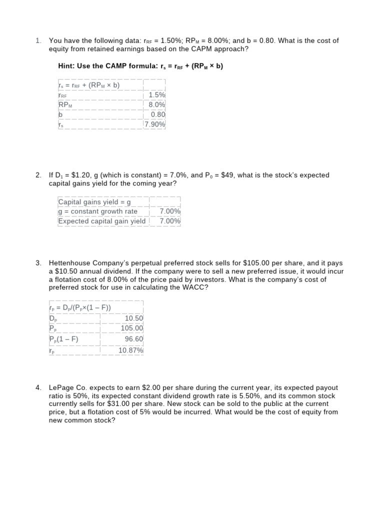 Practice Questions - Chapter 9 - New | PDF
