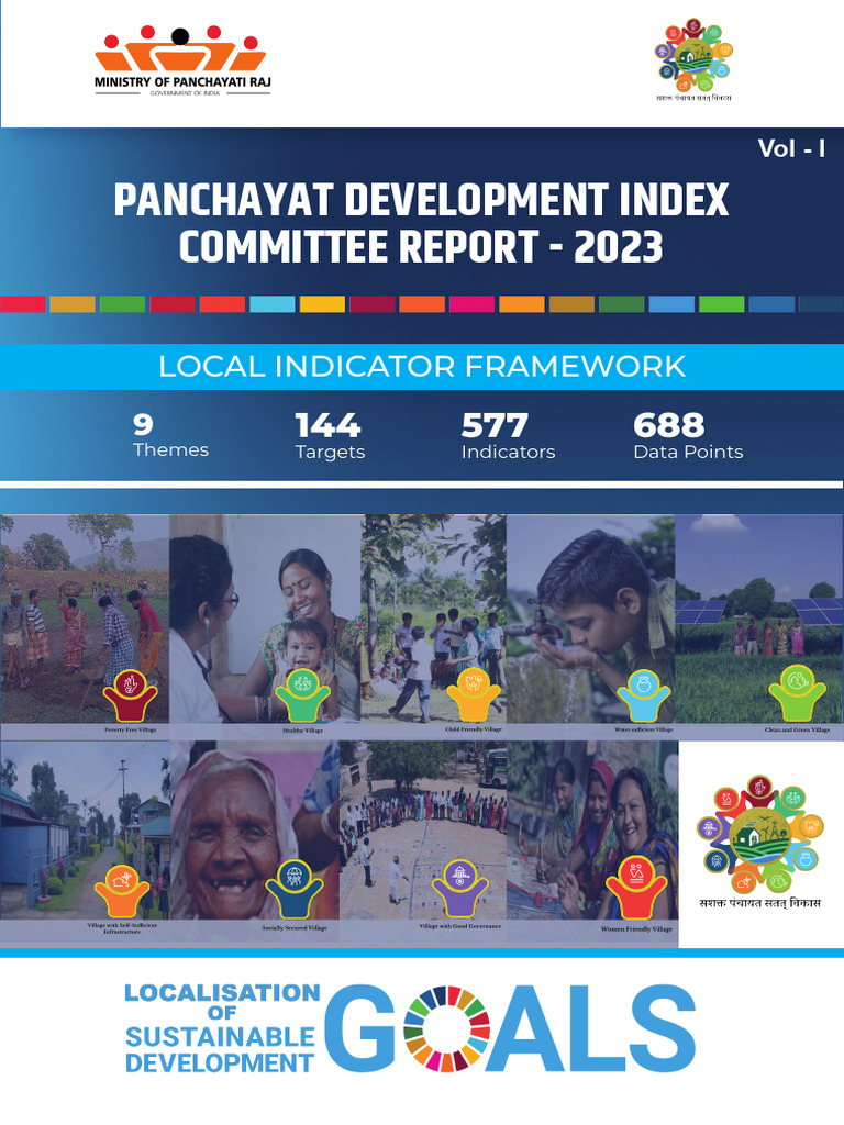 Panchayat Development Index Report Vol-1 | PDF
