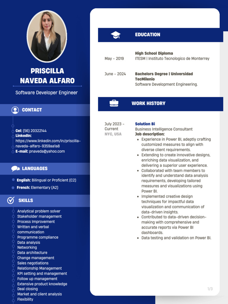 Priscilla Naveda Resume | PDF