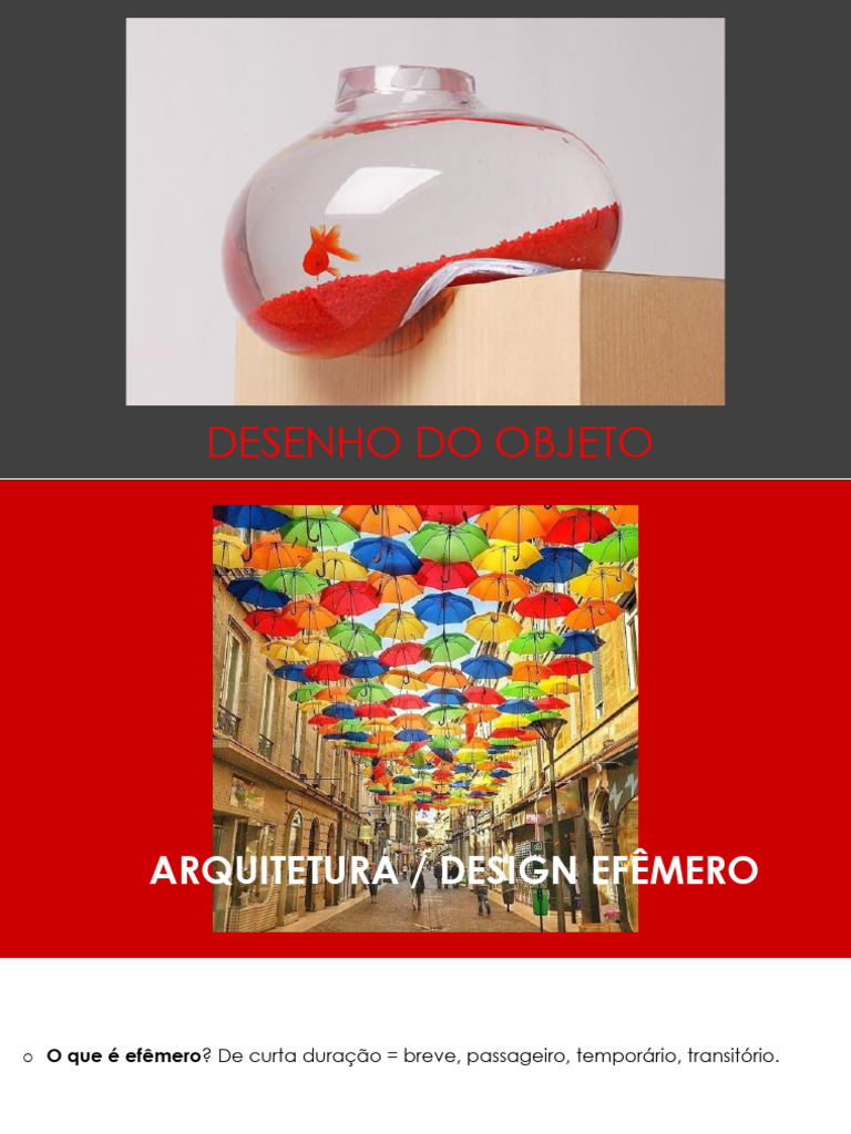 Desenho Do Objeto - DESIGN EFÊMERO | PDF | Esboço | Estilo de vida