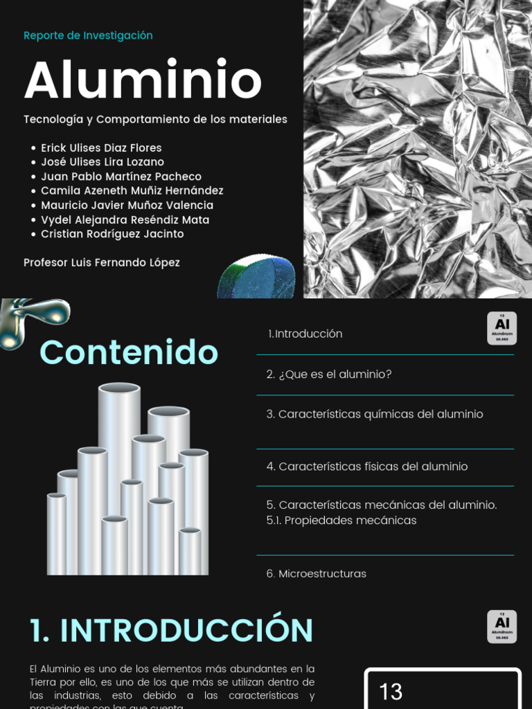 Aluminio Presentación | PDF