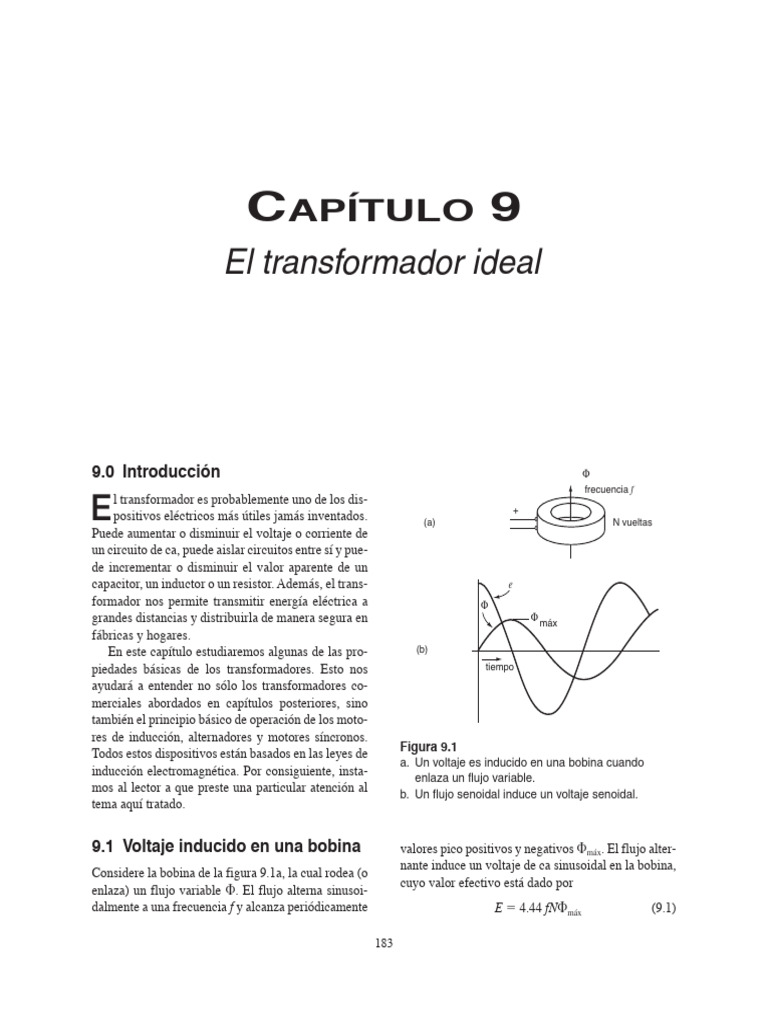 Máq Eléc y Sist de Pot - Theodore Wildi - Cap 9 - El Transformador ...