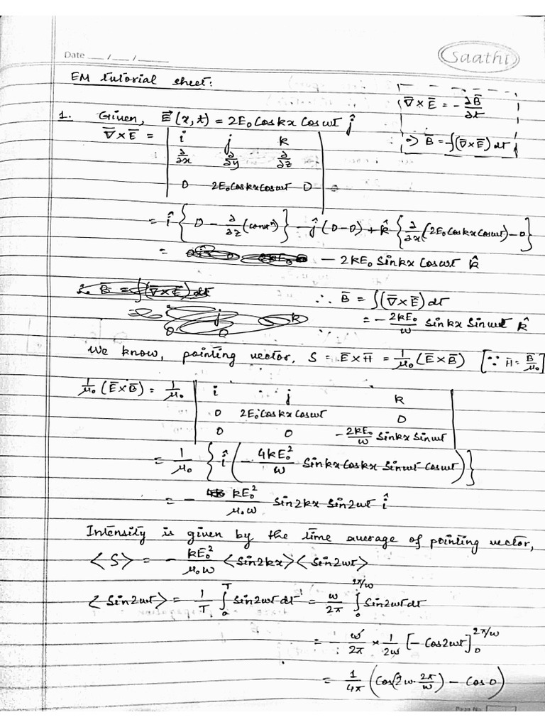 EM tutorial soln | PDF
