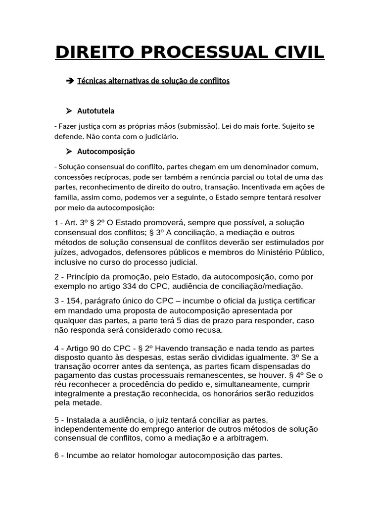 Direito Processual Civil | PDF