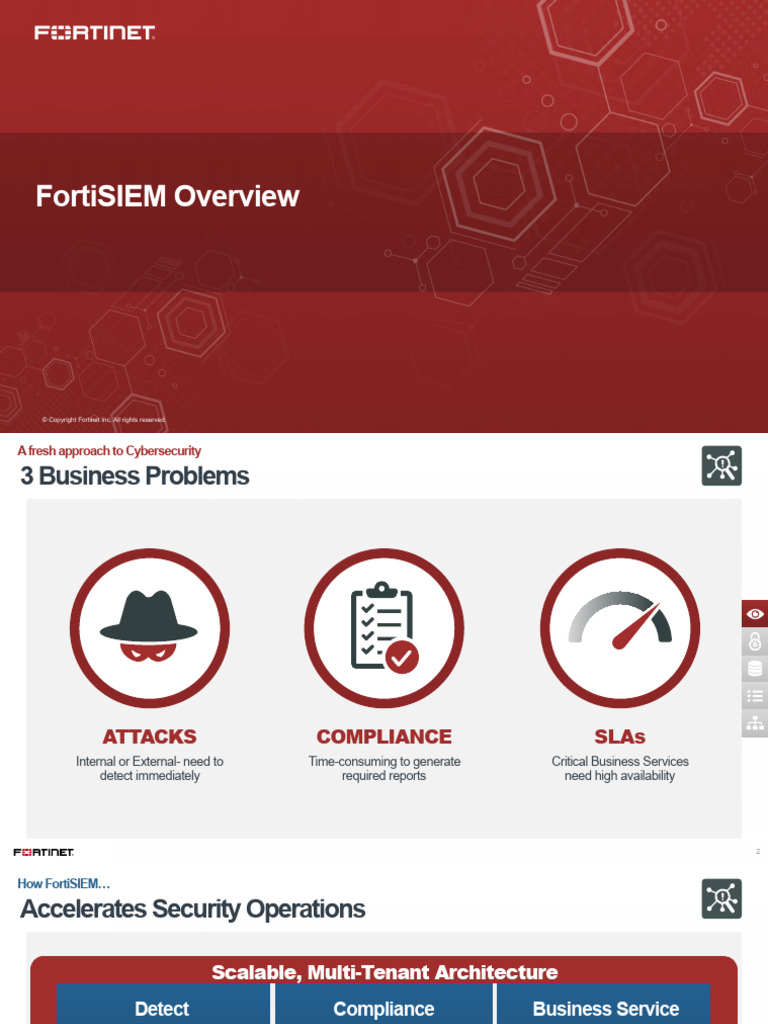 FortiSIEM - Overview of The Solution | PDF