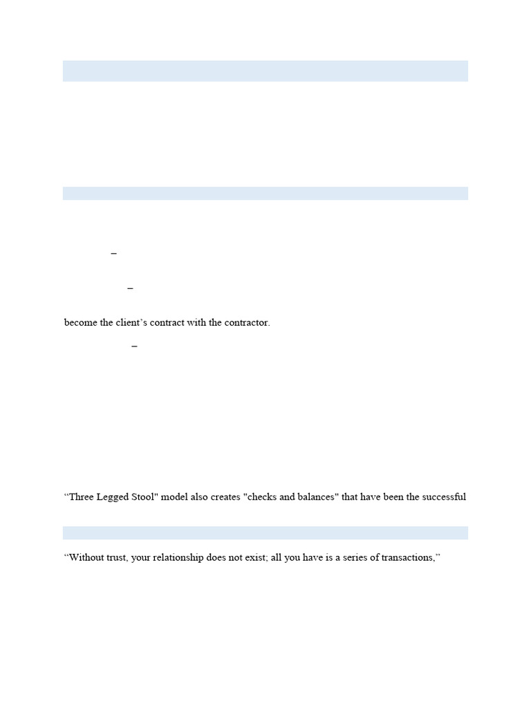 Client - Architect - Contractor Relationship | PDF