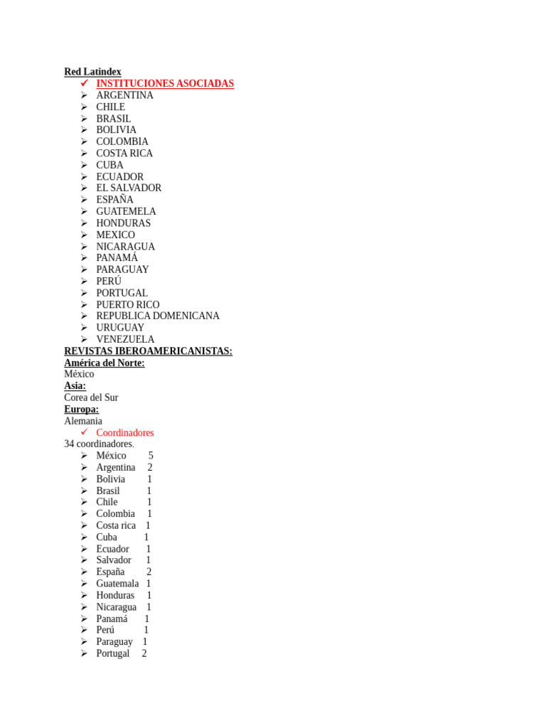 Red Latindex | PDF
