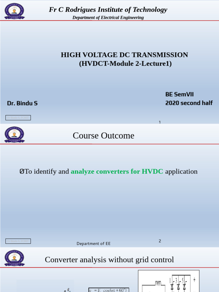 HVDC - Module2 (PYQ) | PDF