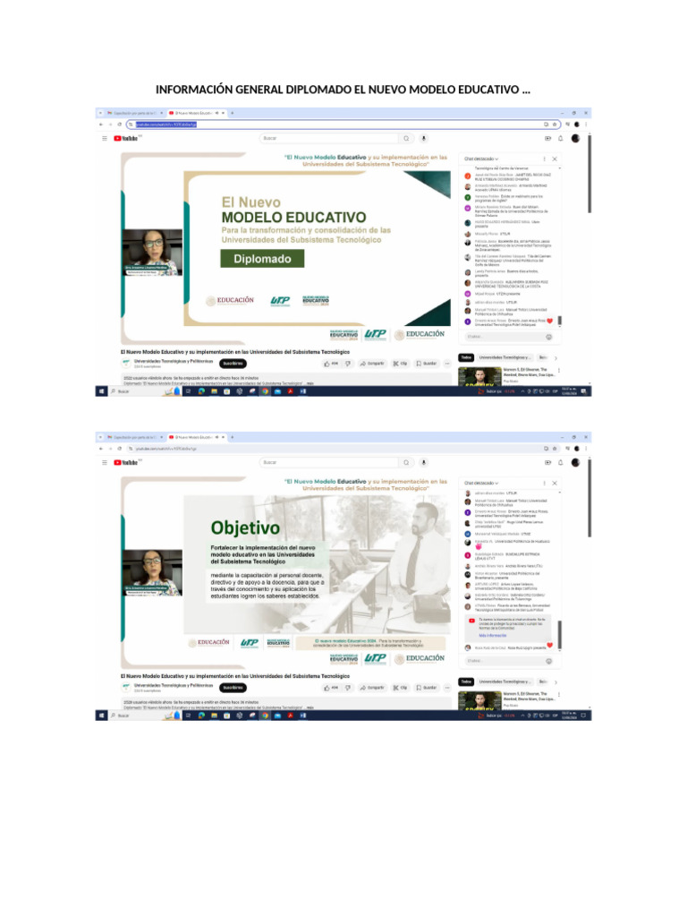 Información General Diplomado El Nuevo Modelo Educativo | PDF