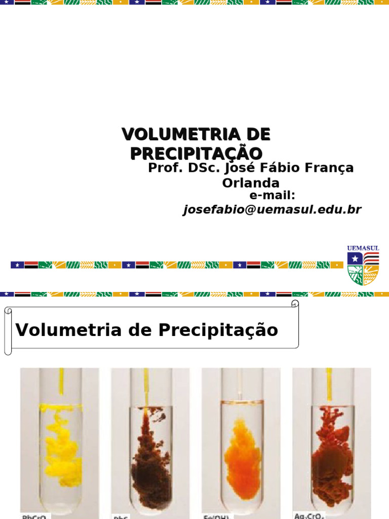 Aula 06. Volumetria de Precipitação | PDF