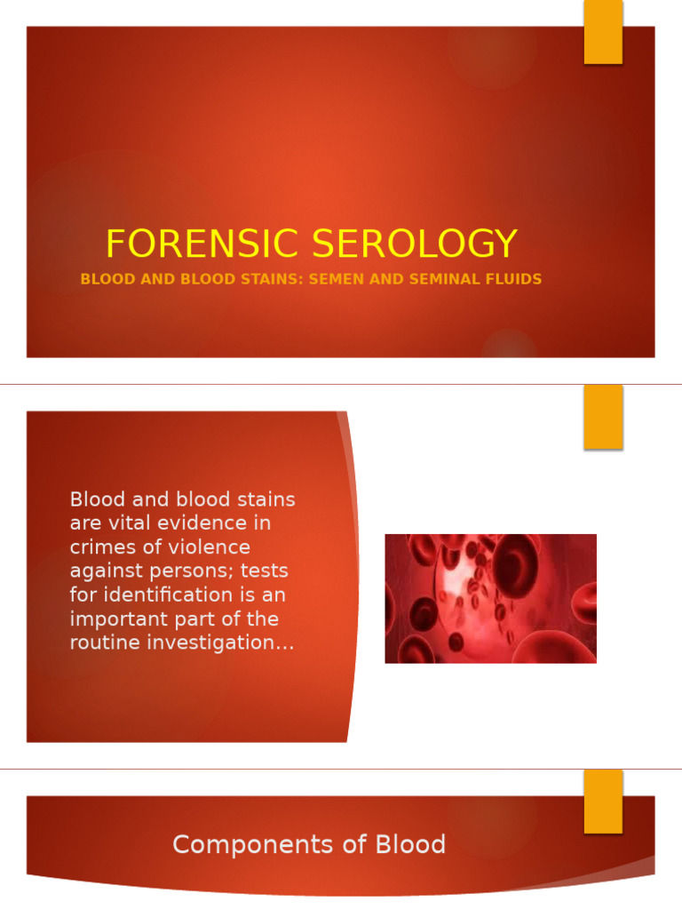 Forensic Serology | PDF