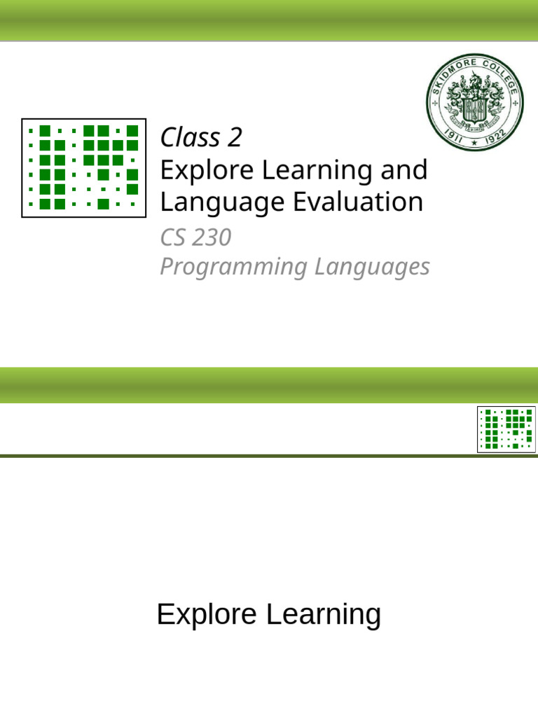 CS230 Class02 LearningAndLanguageEvaluation | PDF