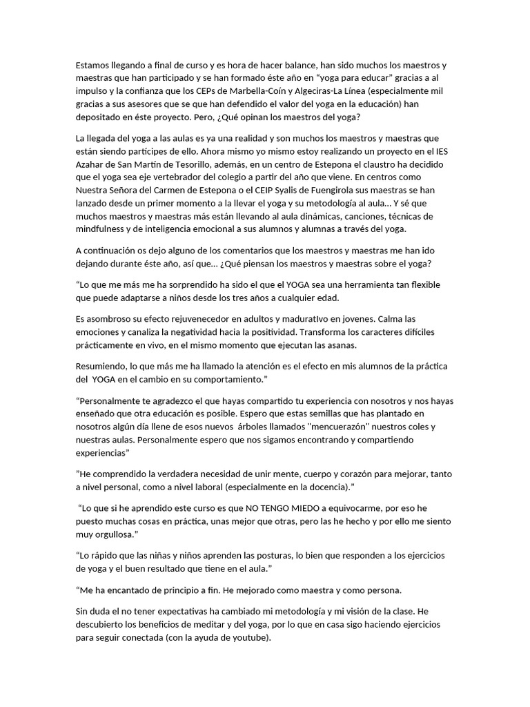 Opinion de Profesores | PDF