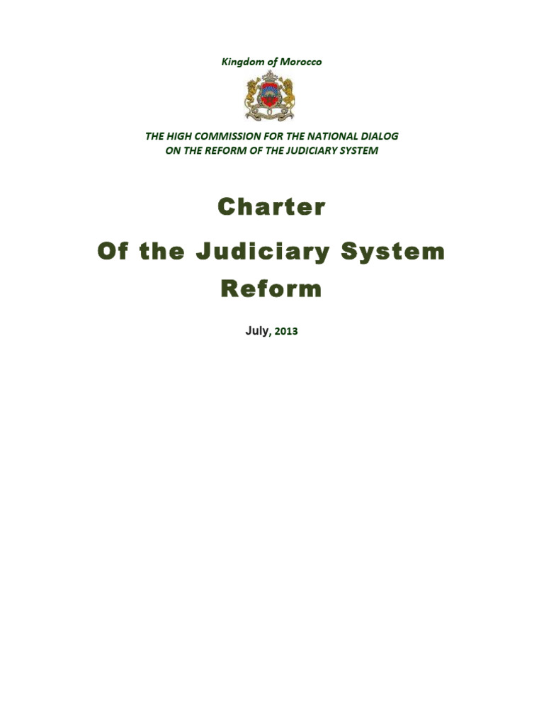 Charter of The Judiciary System Reform | PDF