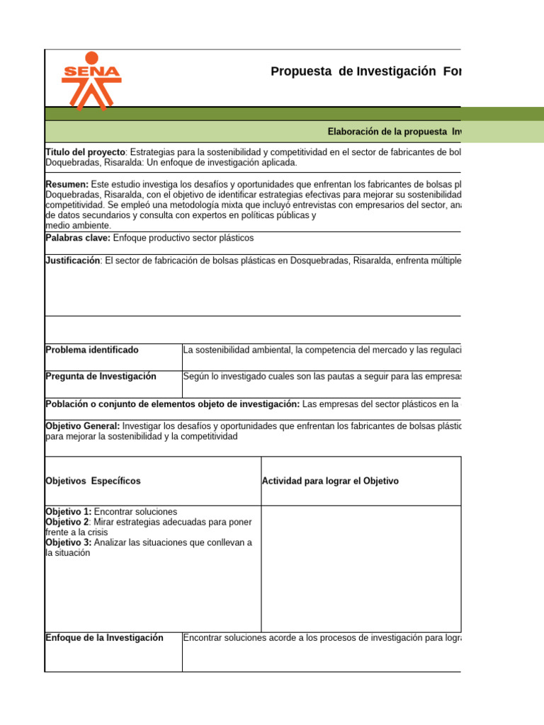 Evidencia GA2-240201064-AA2-EV01 Procesos de Investigación | PDF