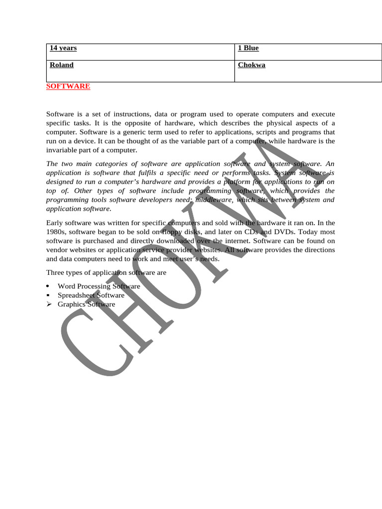 Ict Holliday Work | PDF