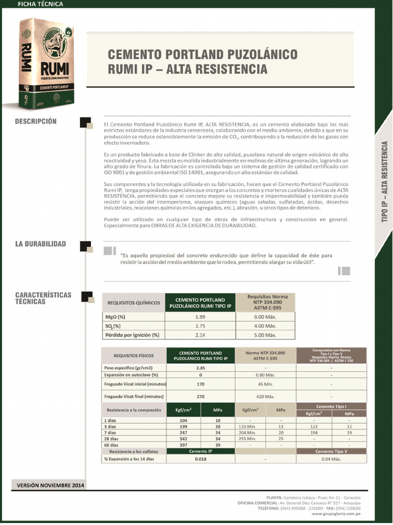 Ficha Tecnica Rumi Ip | PDF