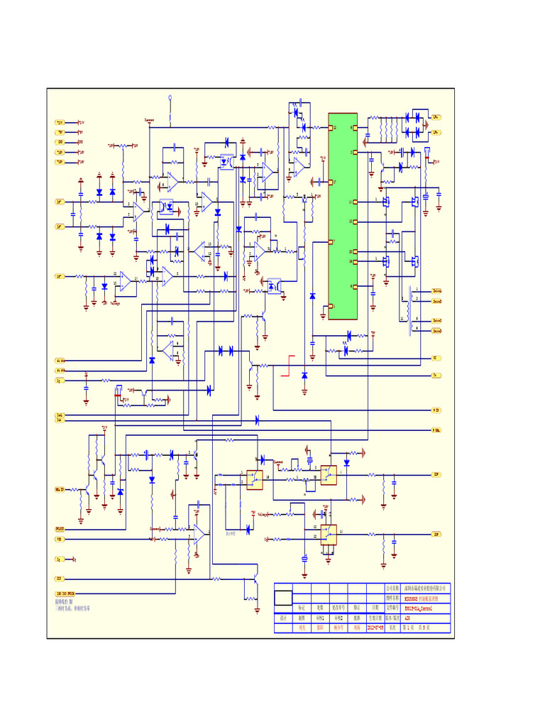 MIG 300GS - Control PCB Schematic | PDF