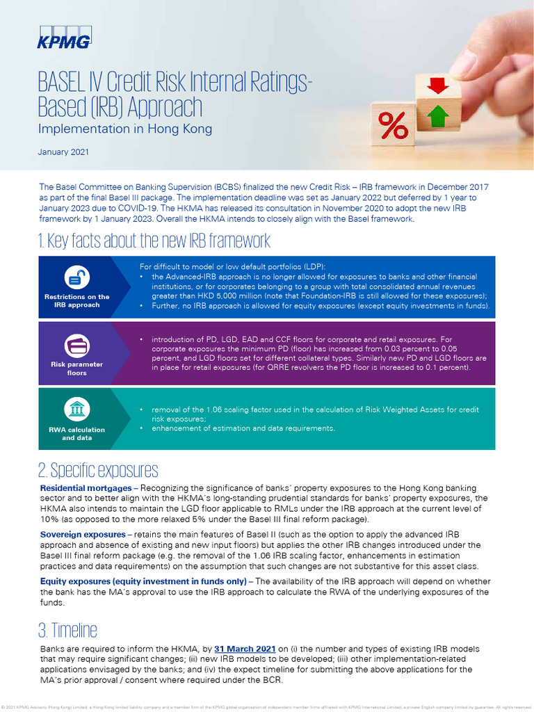 Basel IV Credit Risk Internal Ratings Based Approach | PDF