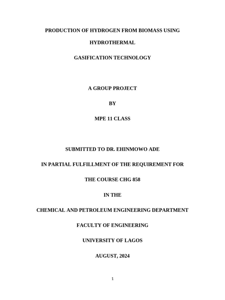 Pilot Plant Group Report (Mpe 2) | PDF