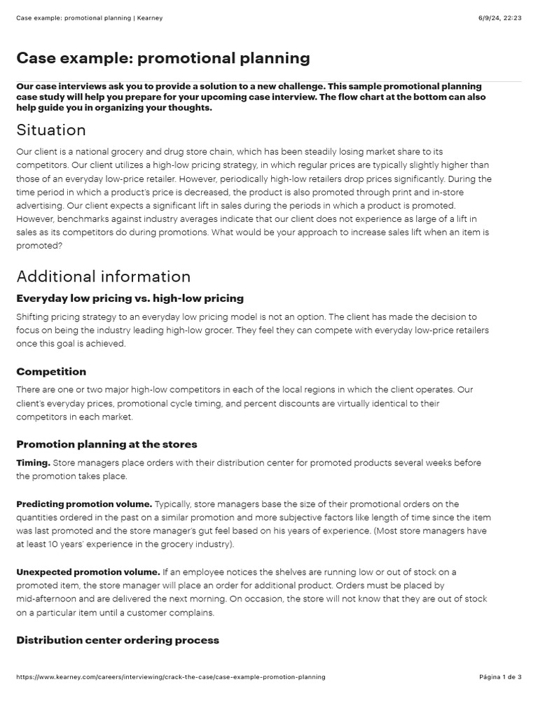 Case example: promotional planning | Kearney | PDF