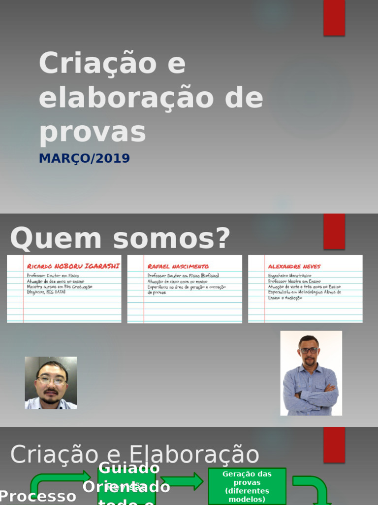Criação e Elaboração de Provas | PDF