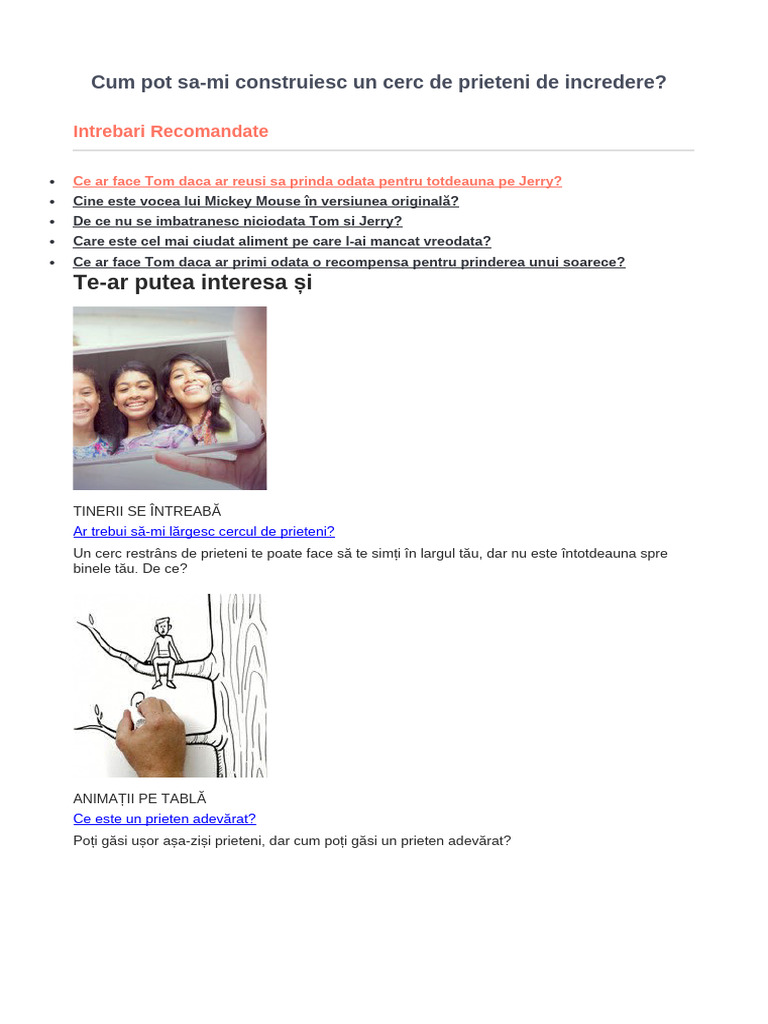 Cerc de Prieteni | PDF