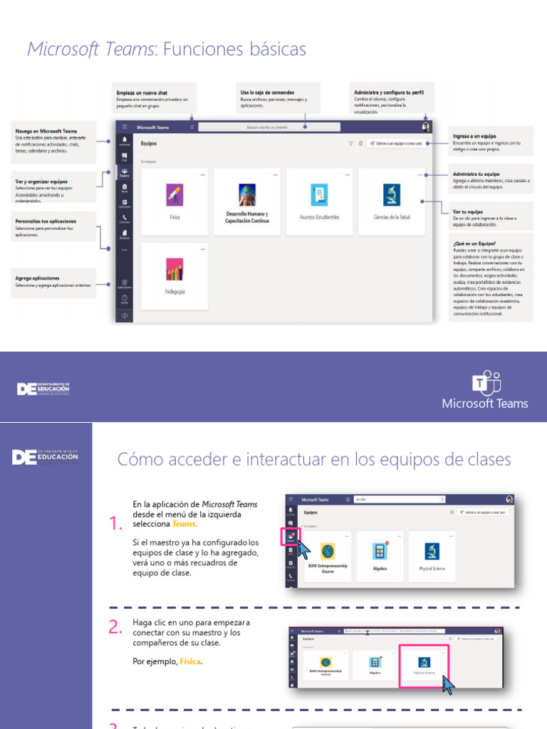 Guía de Microsoft Teams para Clases | PDF | Chat en linea | Videotelefonía
