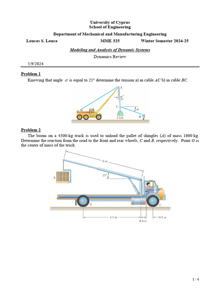 HW Dynamics Review | PDF