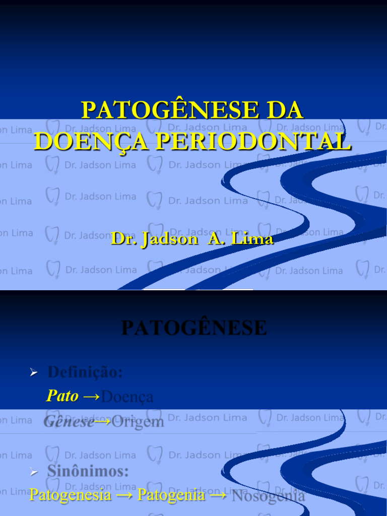 PatogÃ Nese Da Doenã A Periodontal Jadson | PDF