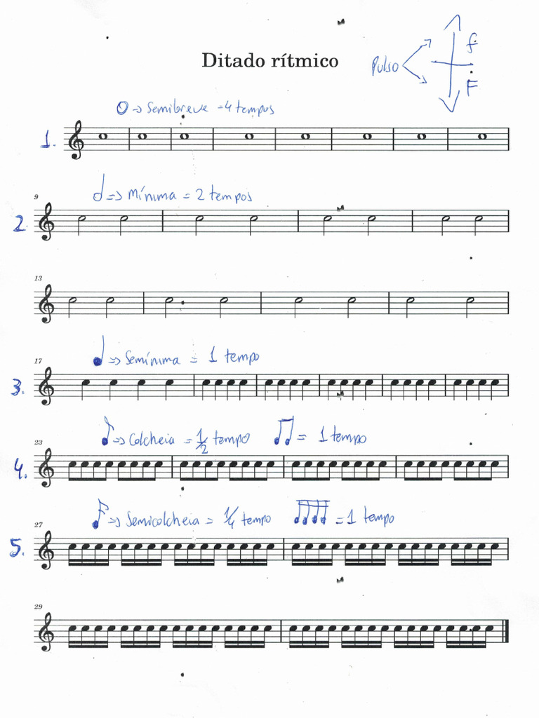 Ditado Ritmico | PDF