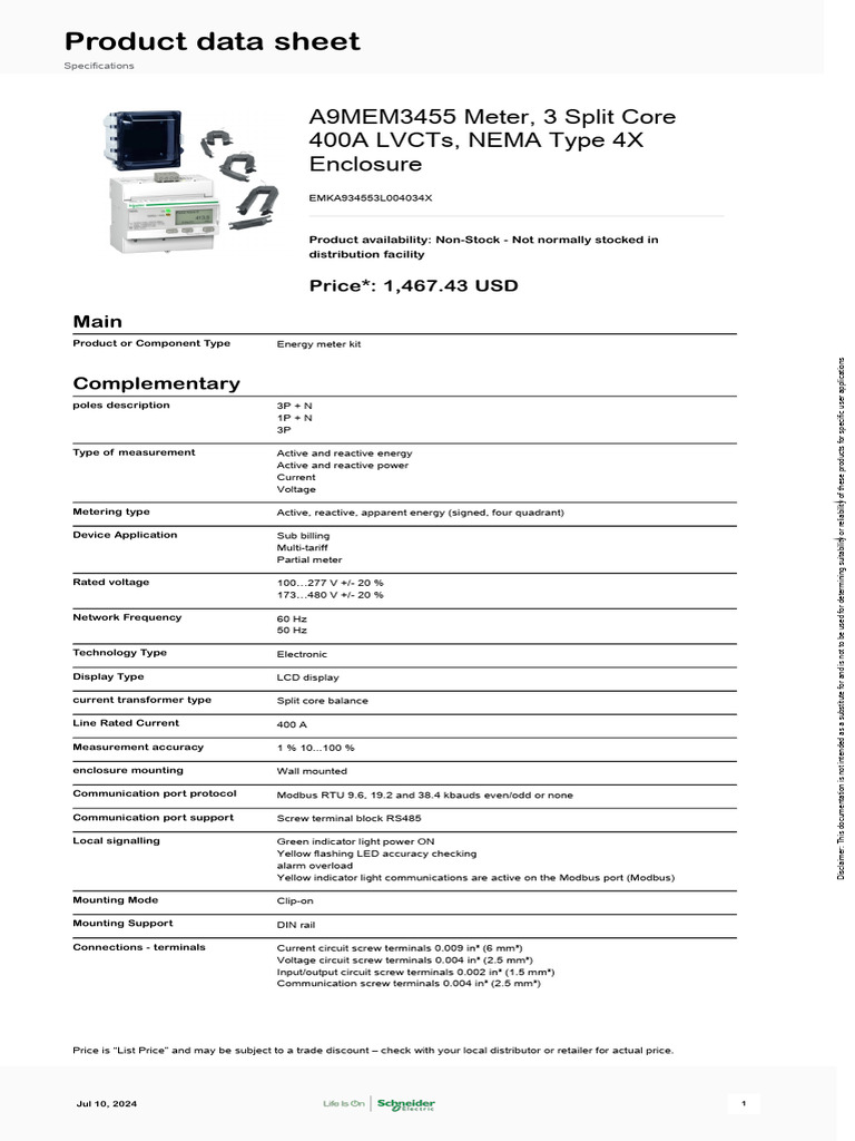 Energy Meter Kit for Industrial Use | PDF | Electronics | Electronic ...