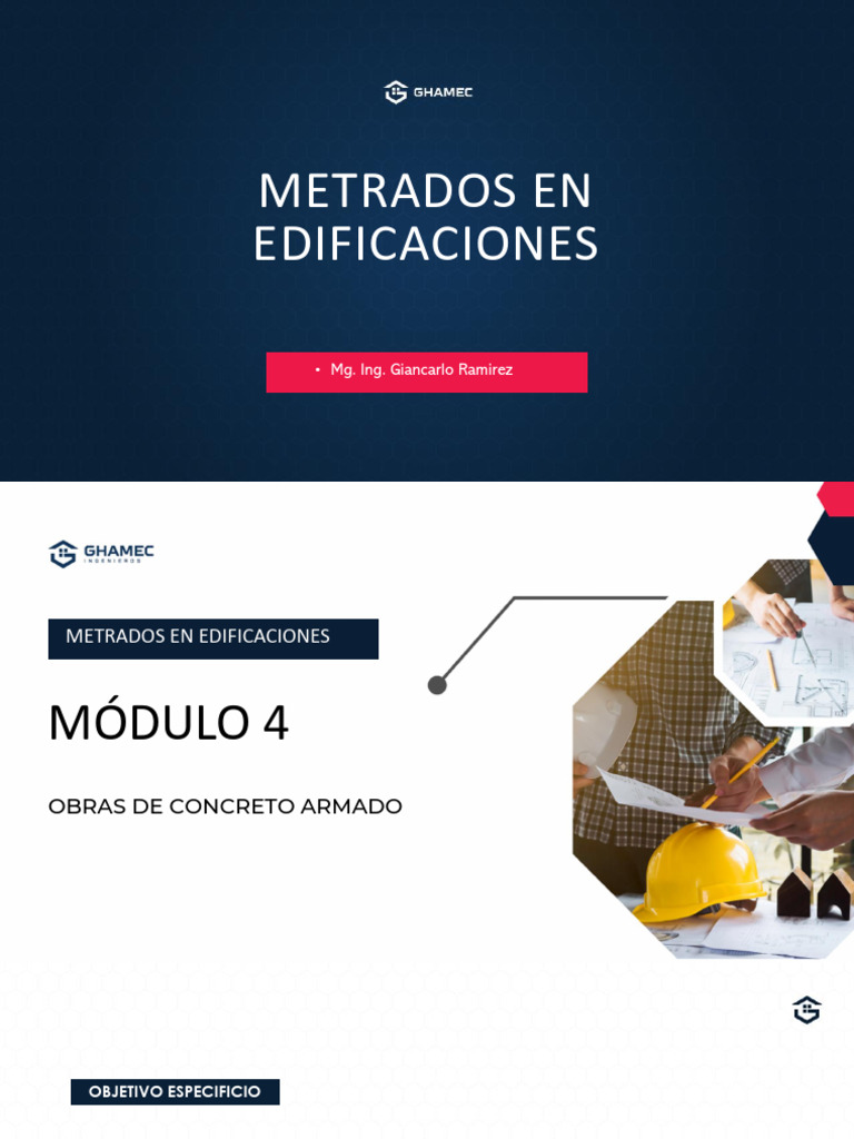 SESION 4_OBRAS DE CONCRETO ARMADO PARTE 1 | PDF