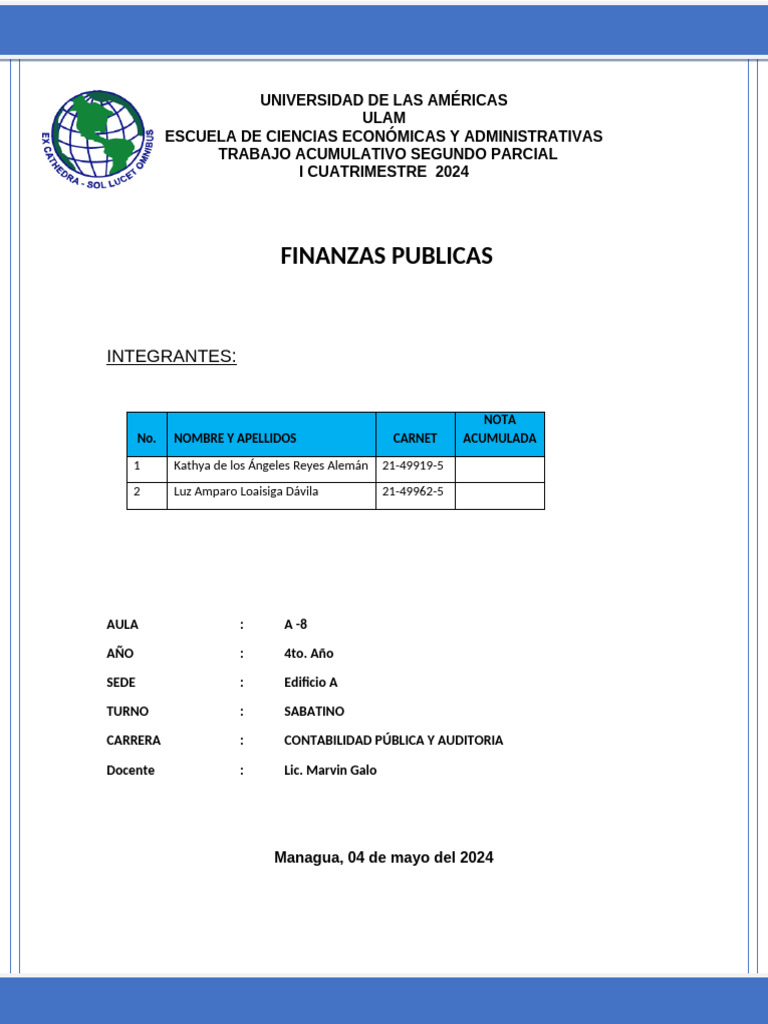 Finanzas Publicas | PDF