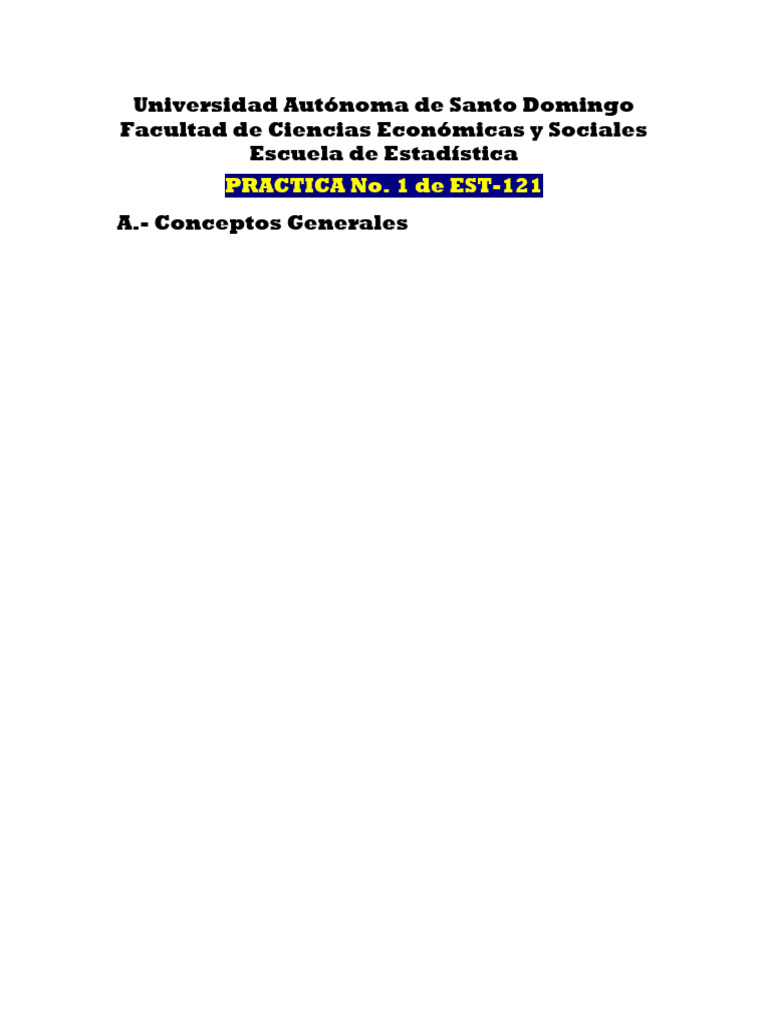 PRACT. No. 1 EST-121, SEM. 2024-2 | PDF | Estadísticas | Finanzas y dinero