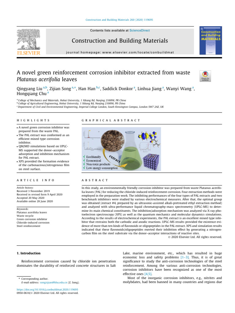 A Novel Green Reinforcement | PDF